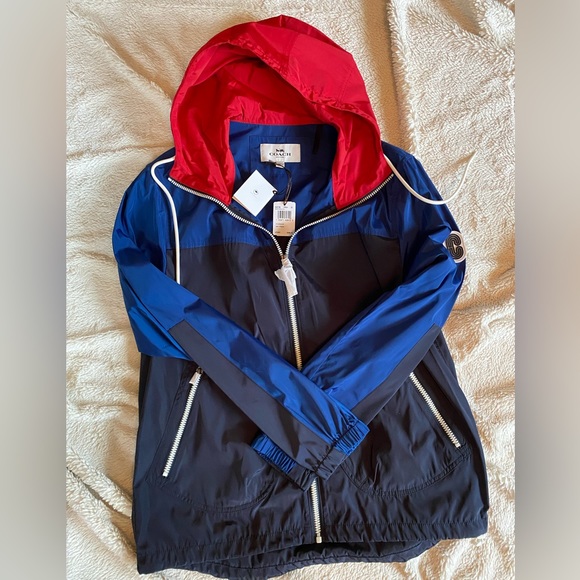 Coach | Jackets & Coats | Mens Coach Windbreaker Navy Nwt | Poshmark